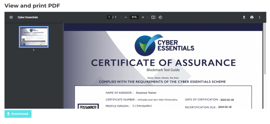 BlockMark Registry Certificates - A User's Guide - IASME - Home