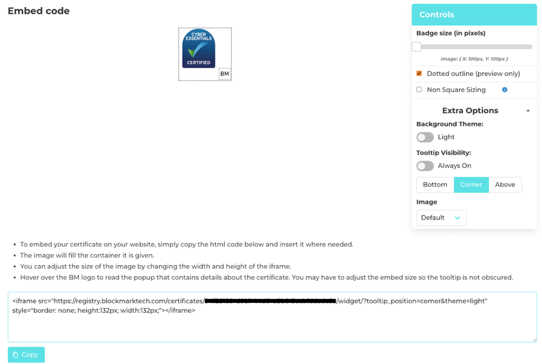 BlockMark Registry Certificates - A User's Guide - IASME - Home